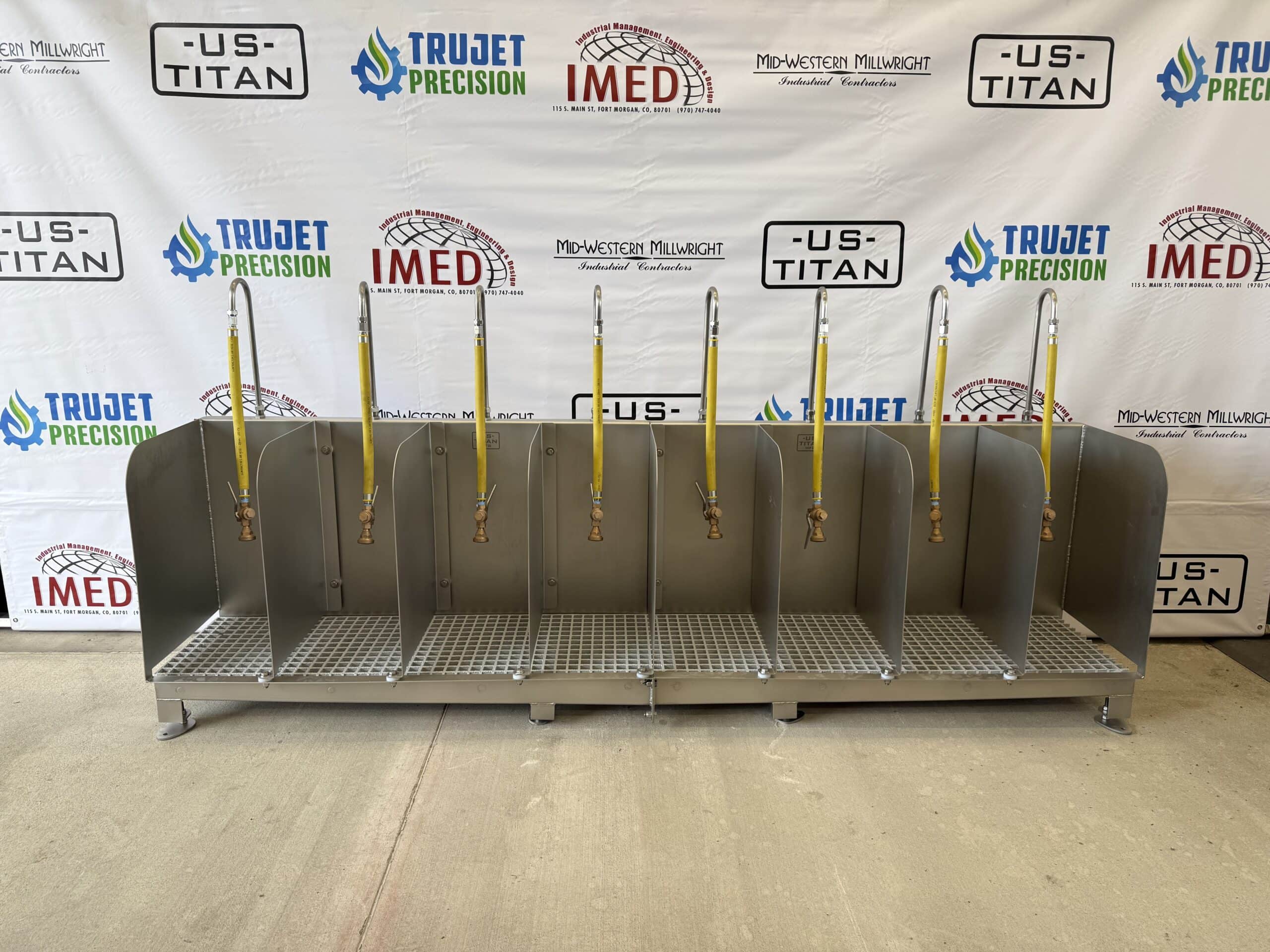 Stainless Steel Industrial Boot Wash Station - Midwestern Millwright
